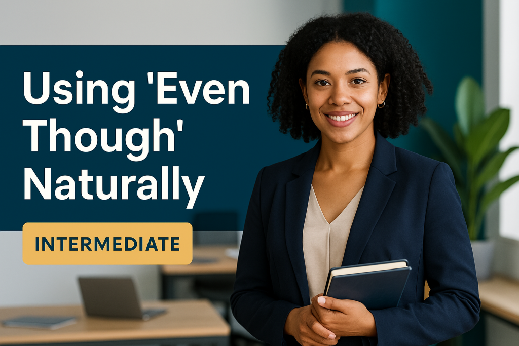Master Using 'Even Though' Naturally in Business English