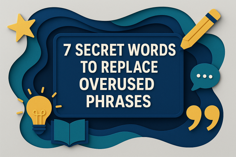 7 Secret Words to Replace Overused Phrases in English - All About ...