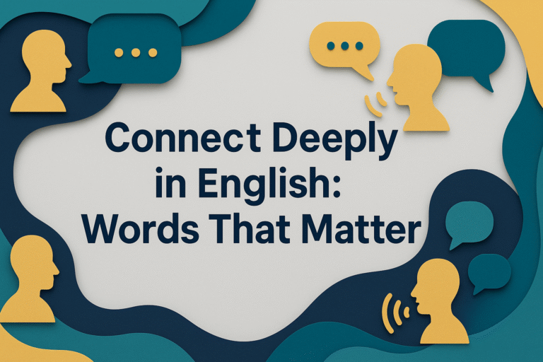 Connect Deeply in English: Words That Matter - All About English Mastery