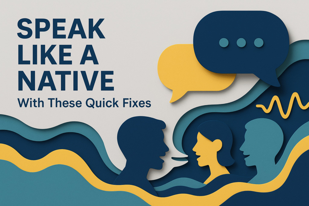 Speak Like a Native With These Quick Fixes - All About English Mastery
