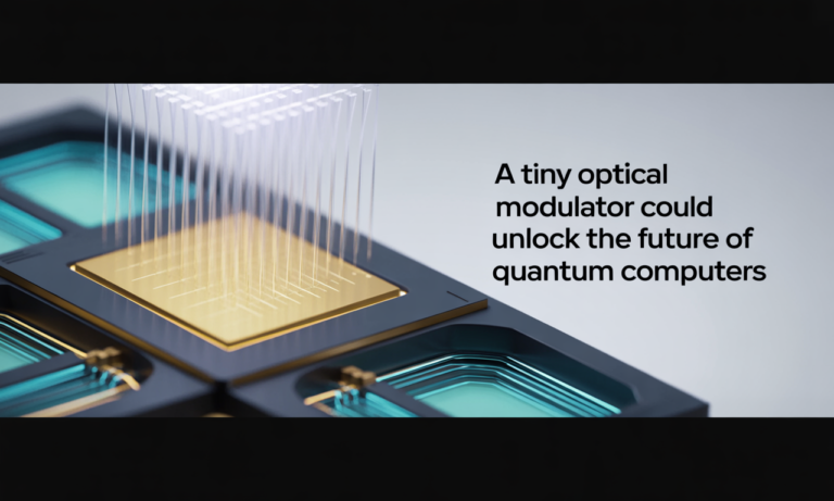 Tiny optical modulator could unlock future of quantum computers - All ...